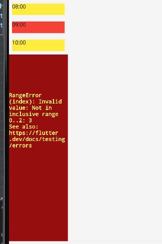 Listview Flutter RangeError While When Comparing Two List Stack
