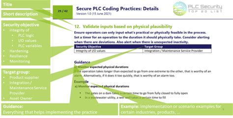 Top 20 Secure Plc Coding Practices Riskinsight