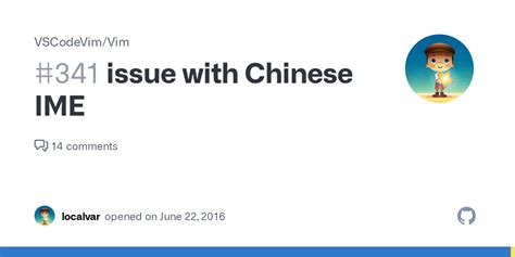 Issue With Chinese Ime · Issue 341 · Vscodevimvim · Github