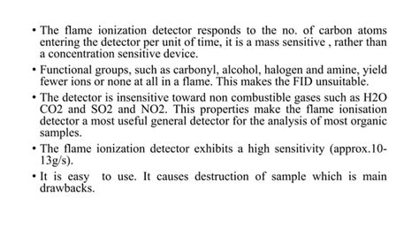 Flame Ionization Detector Pptx
