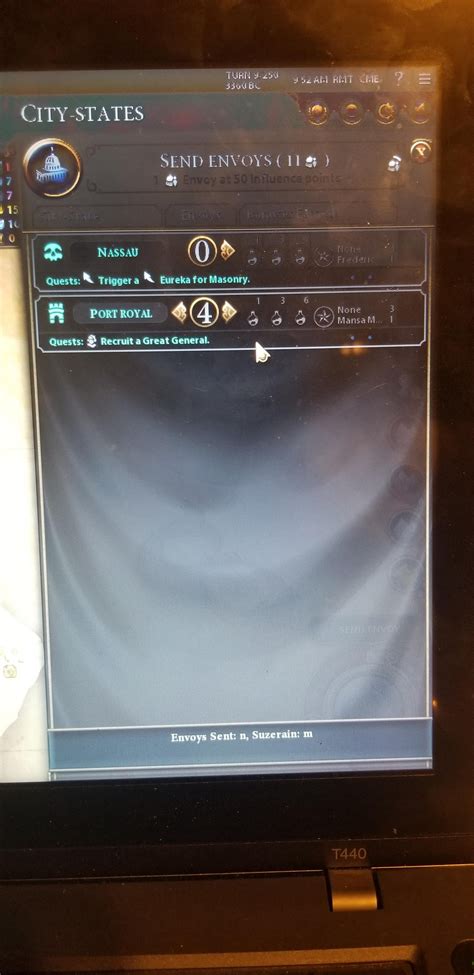 City State Bug Unable To See All City States And Unable To Send Envoys To The Ones That Be Seen