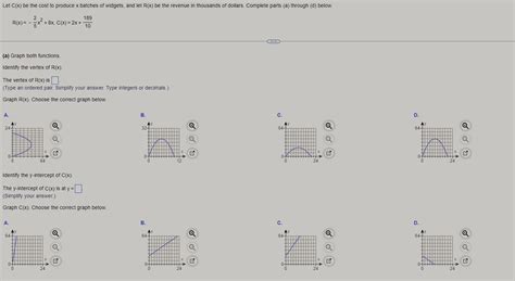 solved r x −52x2 8x c x 2x 10189 a graph both functions