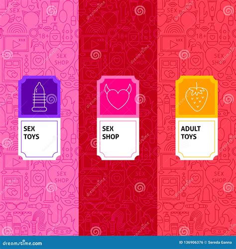 Line Sex Package Labels Stock Vector Illustration Of Sexual 136906376