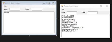 Solved Visual Basic 2017 I Want The Name And Price To