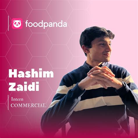 Hashim Zaidi On Linkedin Careergrowth Pandaship24 Foodpanda Internshipjourney