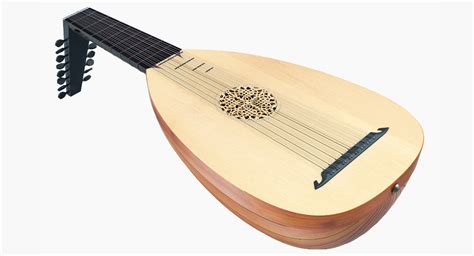 3d String Instrument Lute Model Turbosquid 1276524