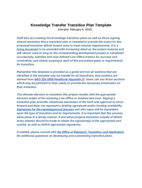 11 Knowledge Transfer Plan Templates And Examples Doc Template Pdffiller