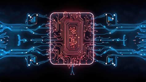 Premium AI Image Microchip Circuit Board Tech Ai