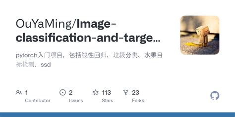 Image Classification And Target Detection By Pytorchmodelpt At Master · Ouyamingimage