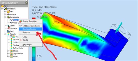 solved stress analysis displacement instead of force autodesk