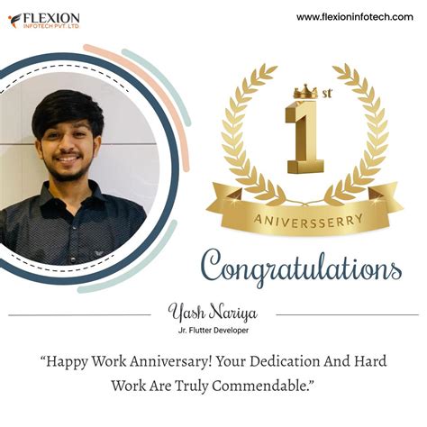 Congratulations On Completing Flexion Infotech Pvt Ltd