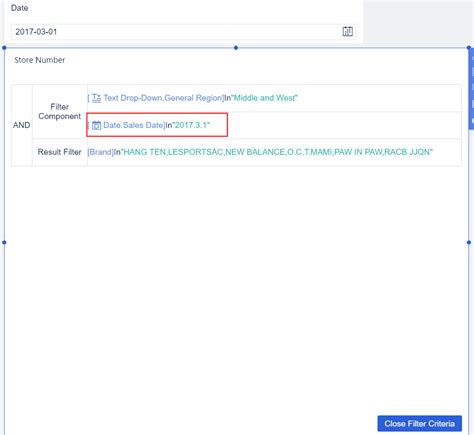 Viewing Filter Criteria Finebi Help Document