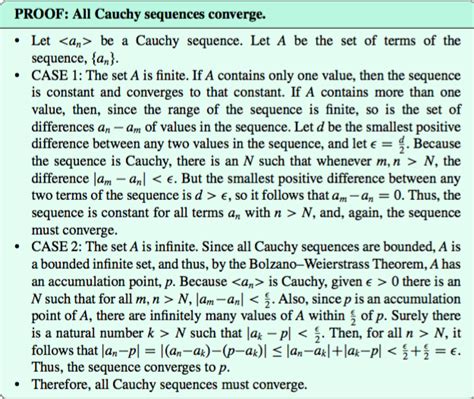 Limits A Confusion About The Proof Of Every Cauchy Sequence
