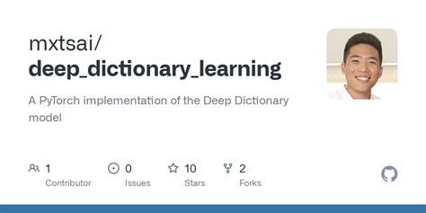 GitHub Mxtsai Deep Dictionary Learning A PyTorch Implementation Of