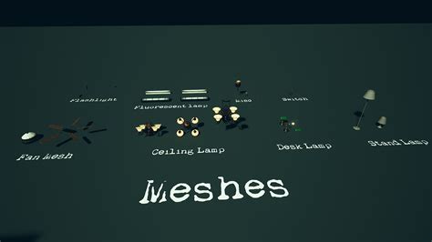 Functional Lamps Pack Unreal Engine Asset