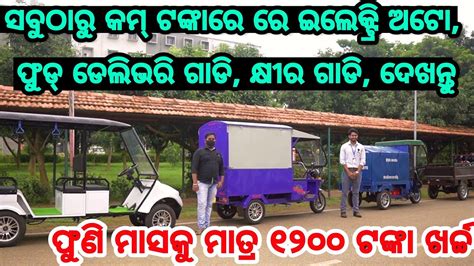 First Time In Odisha Best Electric Auto Ricksha Food Delivery Van