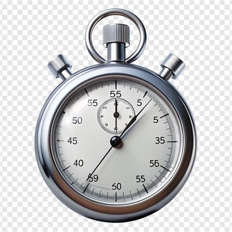 Стоп часовник изолированный на прозрачном фоне Премиум Ai сгенерированный Psd