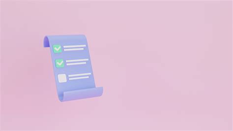 분홍색 배경에 클립보드 메모장 아이콘입니다 클립 보드 작업 관리 할 일 체크리스트 작업 프로젝트 계획 개념 빠른 체크리스트 생산성 체크리스트 3d 렌더링 3차원 형태에 대한