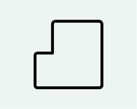 Enter Key Line Icon Computer Keyboard Input Button Press Blank Black White Sign Symbol Shape