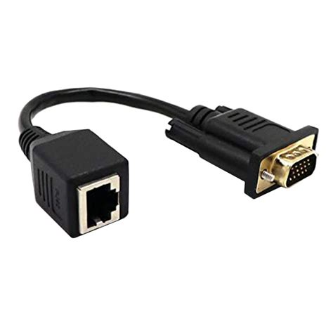 Vga To Rj45 Adapter Network Cable To Vga Network Cable Connector Monitor To Network Cable