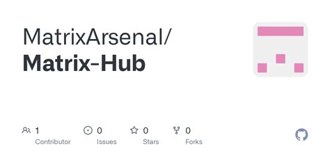 Github Matrixarsenal Matrix Hub