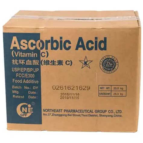 Ácido Ascórbico Usp 25kg Indumarket