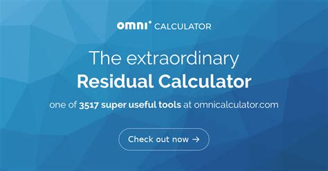 Residual Calculator Analyse Linear Regression