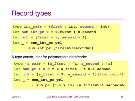 Csep505 Programming Languages Lecture 1 Intro Ocaml Functional