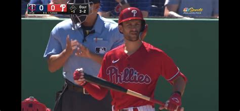 First Look At Trea Turners First At Bat As A Phillie And A Hit No Less R Phillies