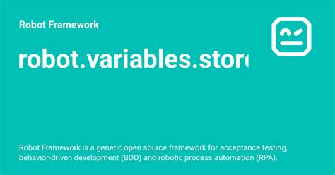 Robotvariablesstore Robot Framework