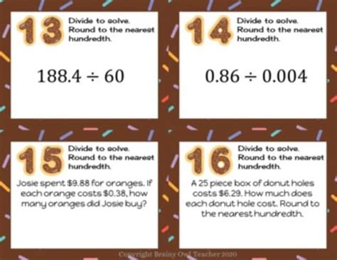 6th Grade Decimals Review Task Cards Digital And Printable Tpt