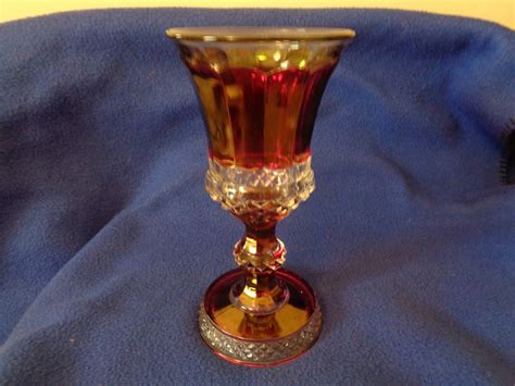 Westmoreland Ruby Flash On Crystal 1943 Urn No Cover Very Nice Etsy