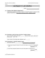 Bio 150 Lab 3 Report PH Buffers And Household Substances Course Hero
