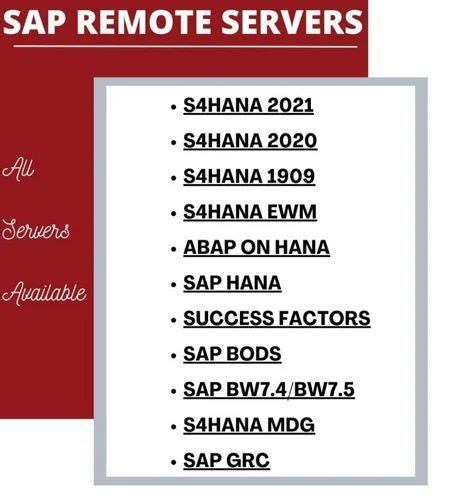 Online Sap Hana Server Access For Practice At ₹ 1000month In