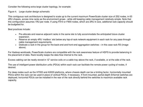 Extra Large Cluster Design Example Dell Powerscale Considerations And Best Practices For