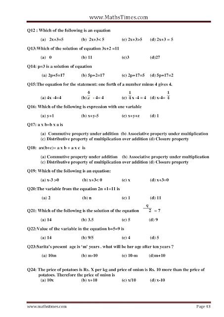 Apsg CLASS 6 INTEGERS DATA HANDLING ALGEBRA