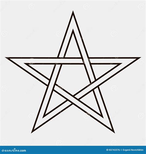 Five Pointed Star Stock Vector Illustration Of Decorative 83743376