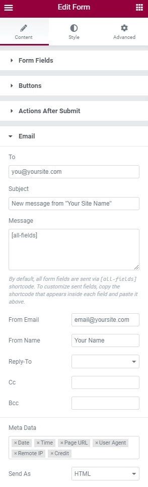 Add A Subscribe Form Using Elementor Pros Form Builder Elementor