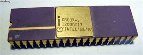 Intel 8087 Intel C8087 3 Print On Top