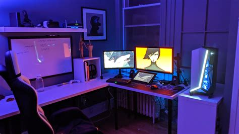 Current Iteration Of My Workinggaming Setup Still Lots To Improve And