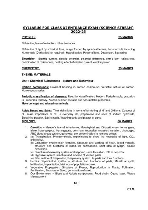 Pdf Printable Periodic Table 195496 Syllabus For Class Xi 2021 22