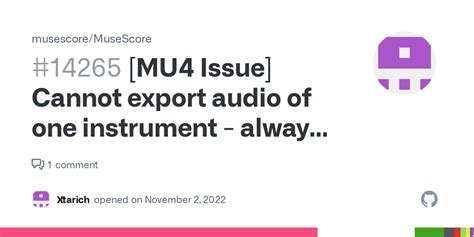 [mu4 issue] cannot export audio of one instrument always full score
