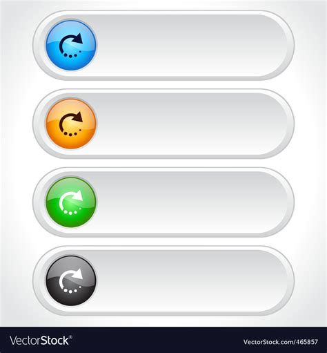 Web Page Buttons Royalty Free Vector Image VectorStock