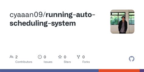Github Cyaaan09 Running Auto Scheduling System