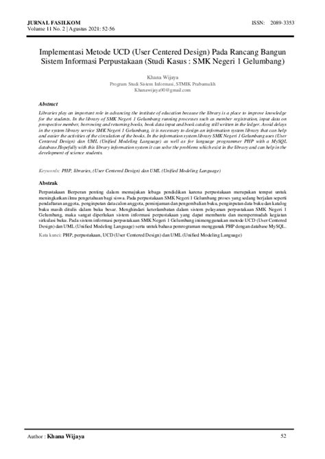 Pdf Implementasi Metode Ucd User Centered Design Pada Rancang