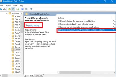 how to enable disable security questions in windows 10 technoresult