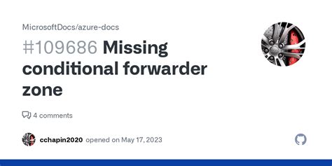 Missing Conditional Forwarder Zone · Issue 109686 · Microsoftdocs