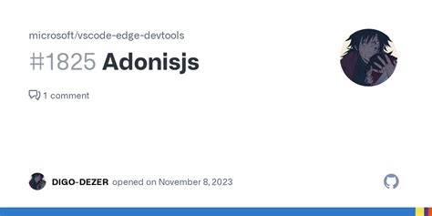 Adonisjs · Issue 1825 · Microsoftvscode Edge Devtools · Github