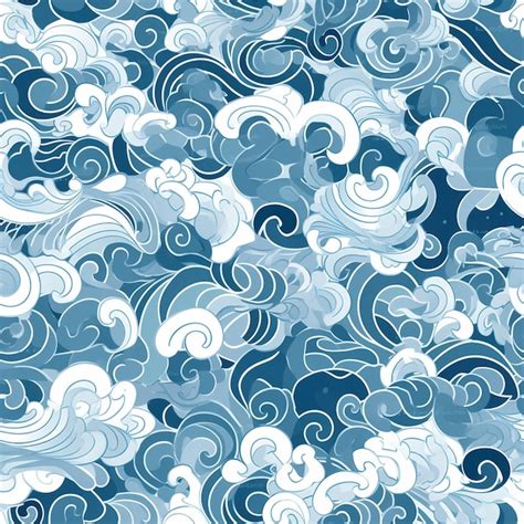 Premium Ai Image Sea Pattern Seamless
