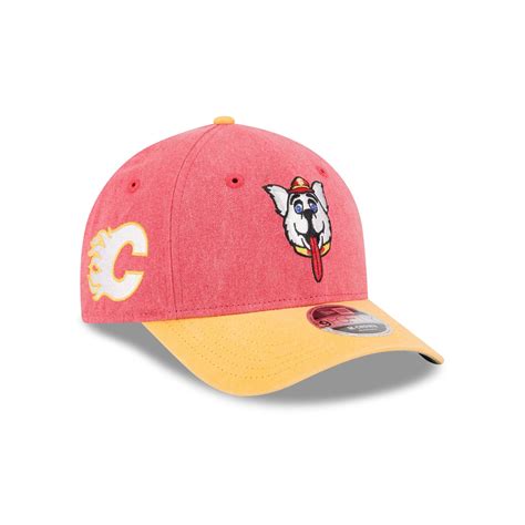 Calgary Flames Mascot 9forty M Crown Snapback Hat New Era Cap